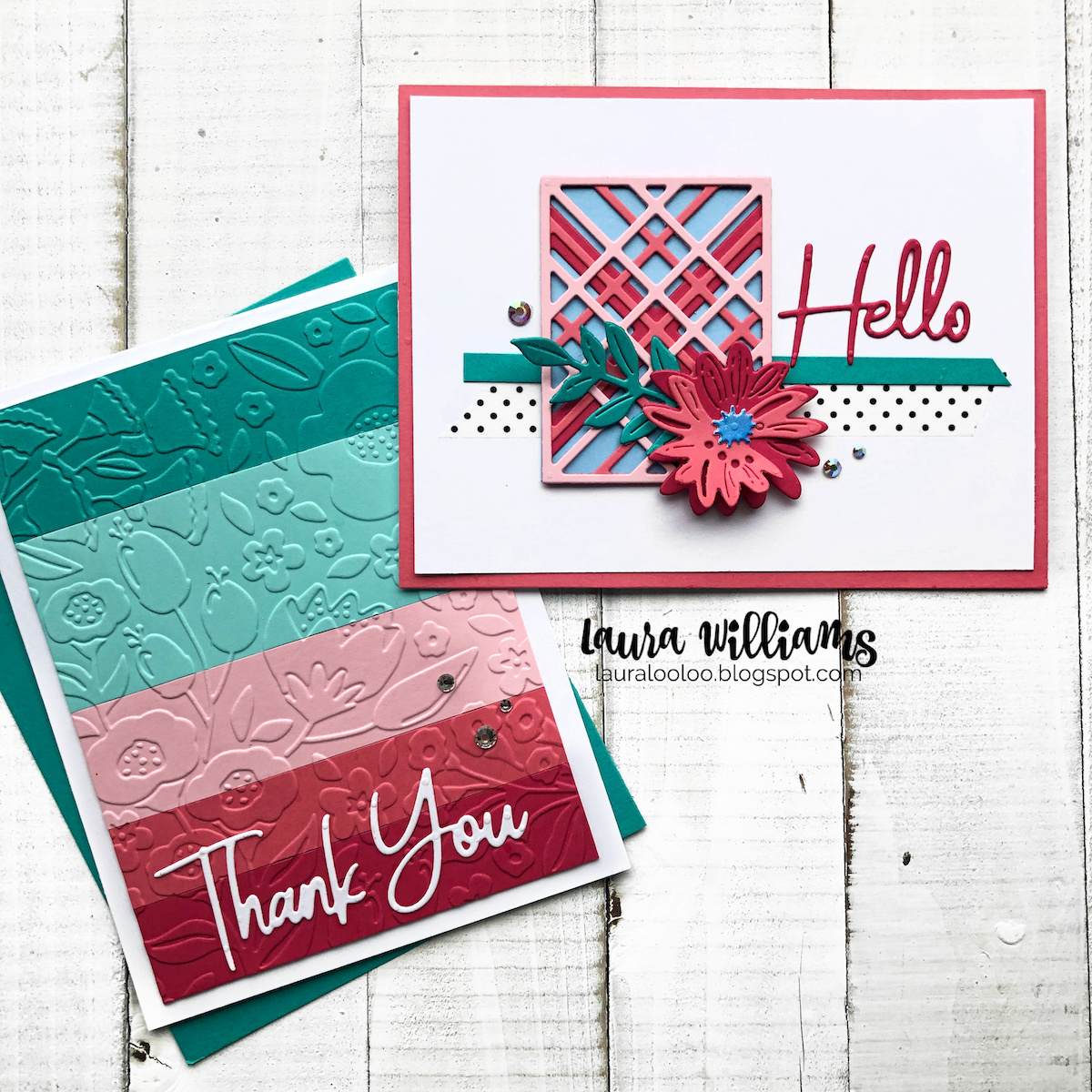 lauralooloo: Make a Simply Perfect Thank You Card with Embossing