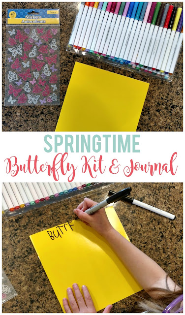Springtime Butterfly Kit and Journal Activity - Sunshine and Munchkins