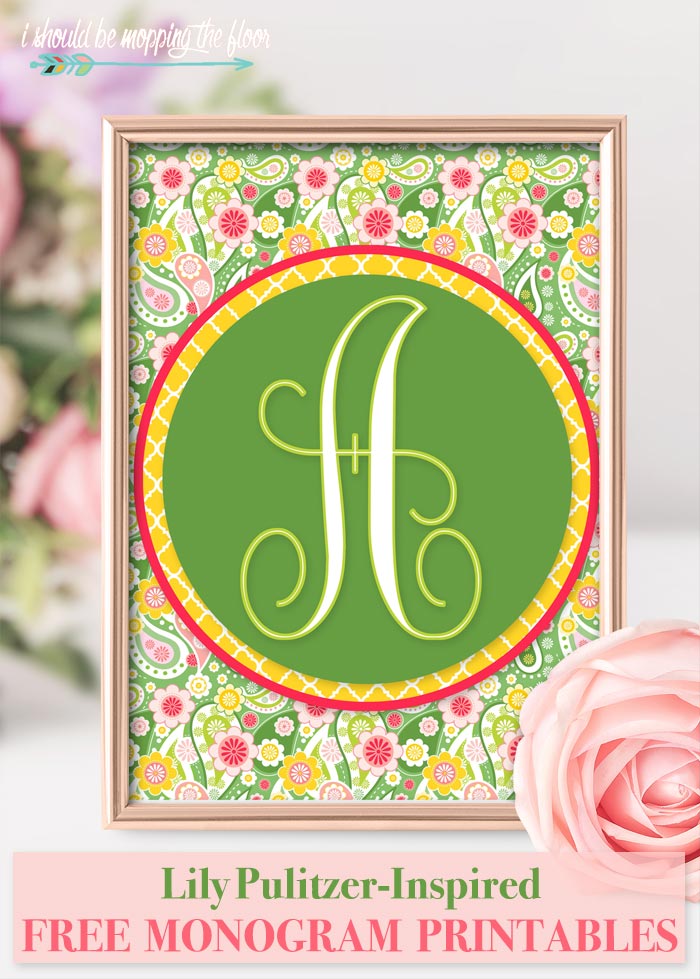 Lilly Pulitzer Wallpaper Monogram