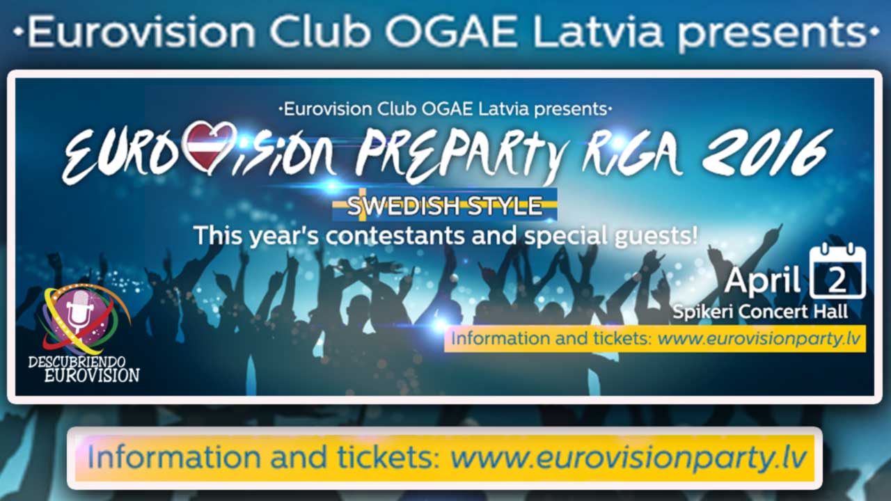 Descubriendo Eurovision: 19:00H EUROVISION PREPARTY RIGA 2016