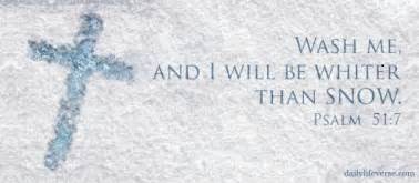 Blessed By The Lord: December 3, 2019 - WHITE AS SNOW