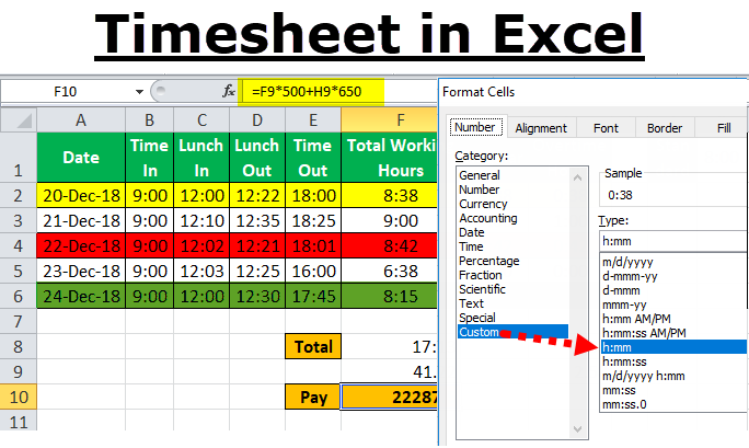How To Create A Weekly Timesheet In Excel - Invoice Template