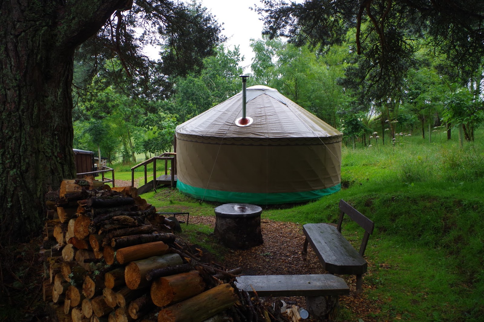 Mountainman's Mantra: Old Pine Yurt, near Tomintoul, Scotland
