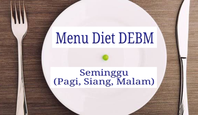 Menu Diet Debm Pagi Siang Malam