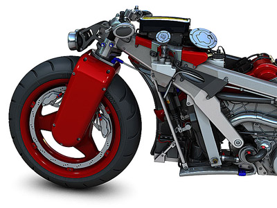 Ferrari V4-Motorcycle Concept - way2speed