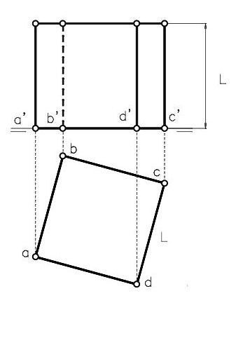 prácticas dibujo técnico: Proyecciones diédricas del Hexaedro o Cubo
