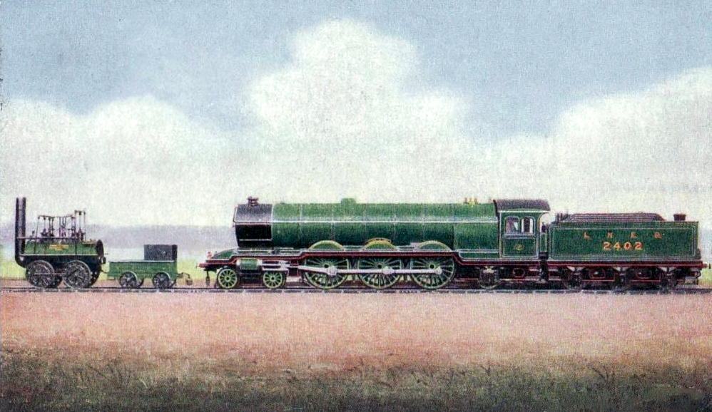 transpress nz: comparison of steam locomotive size, 100 years apart