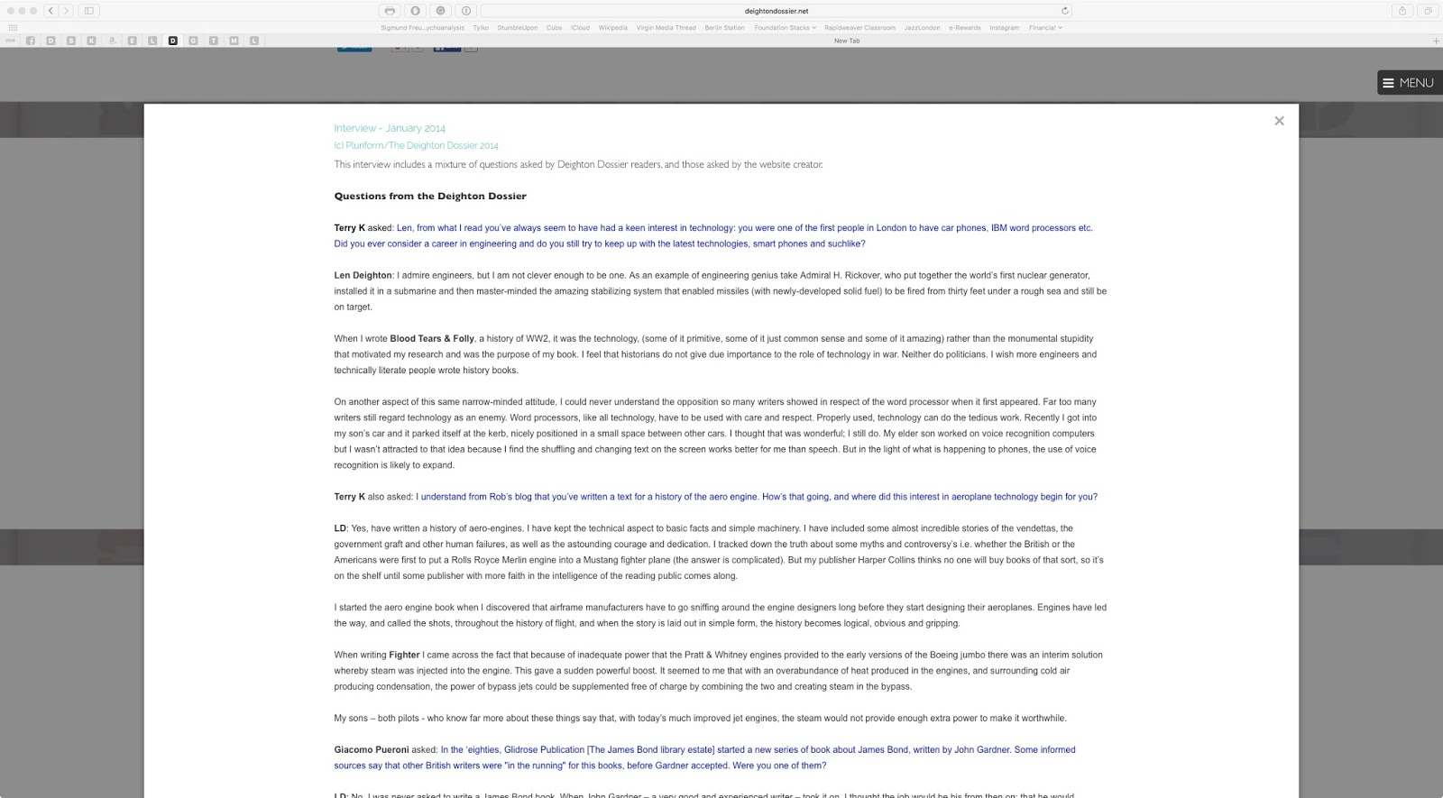 The Deighton Dossier: 2017