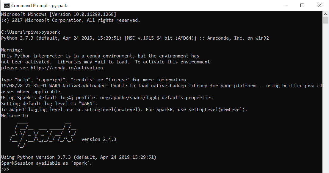 Sloth Big Data: Apache Spark no Python: PySpark com o Windows usando o ...