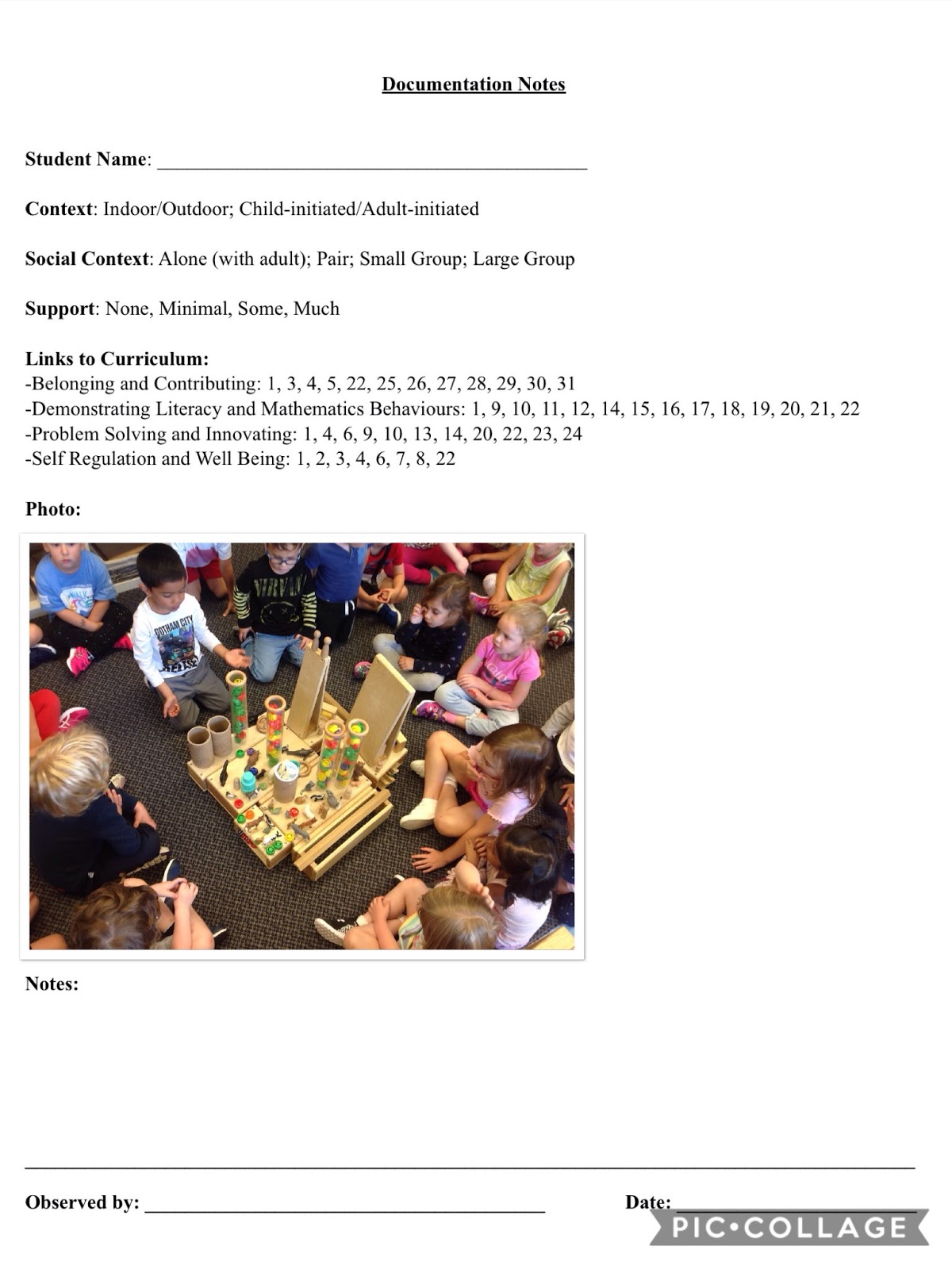 Wonders in Kindergarten: Managing the use of a portfolio documentation ...