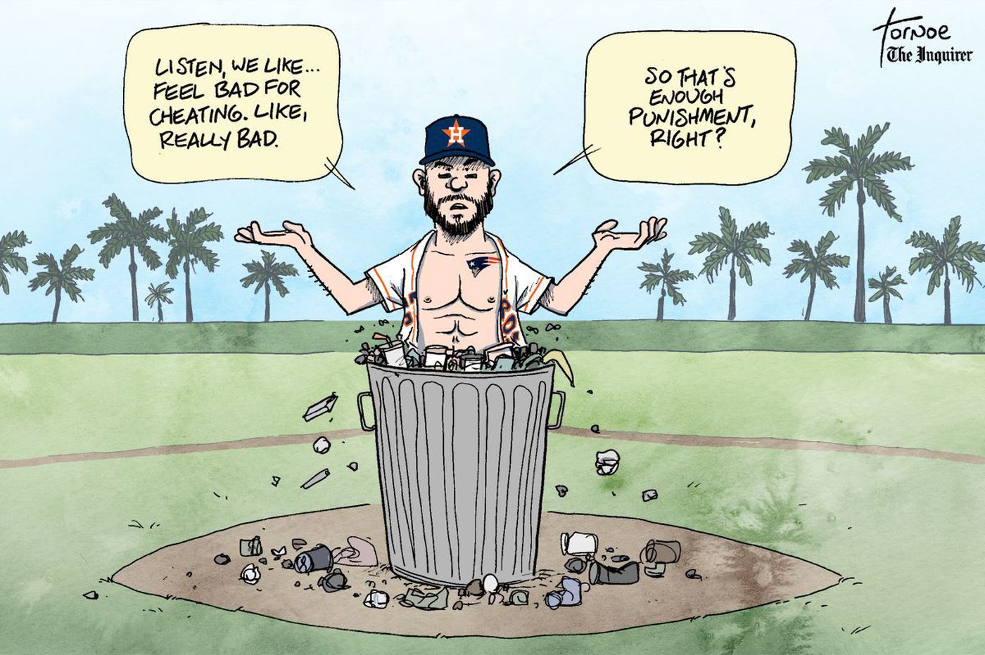Cuba Journal: Sports cartoon: Cheaters never win ... except José Altuve ...
