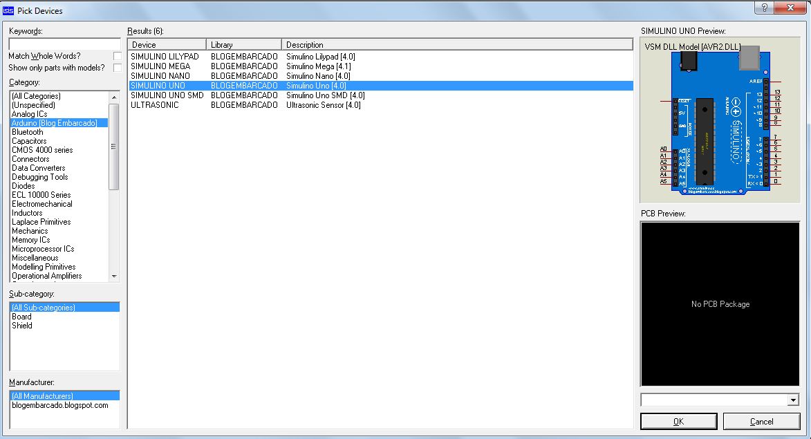 Catatan Catatan Kecil: Simulasi Arduino dengan Proteus (Kedap-Kedip/Blink)