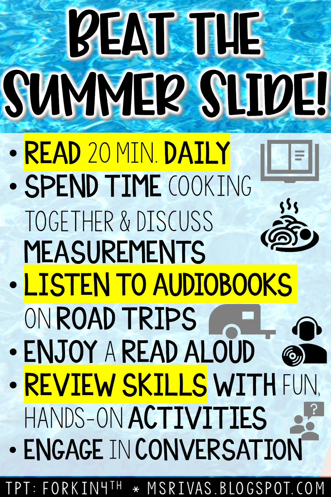 forkin4th: Summer Slide Reading & Math Activities