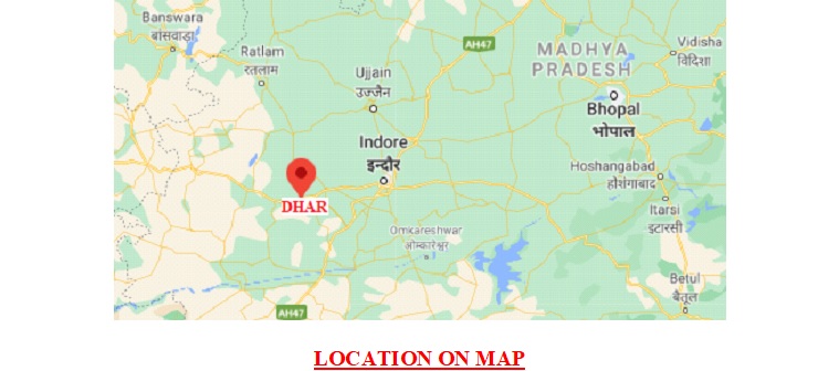 Dhar princely state fiscal court fee/revenue stamp