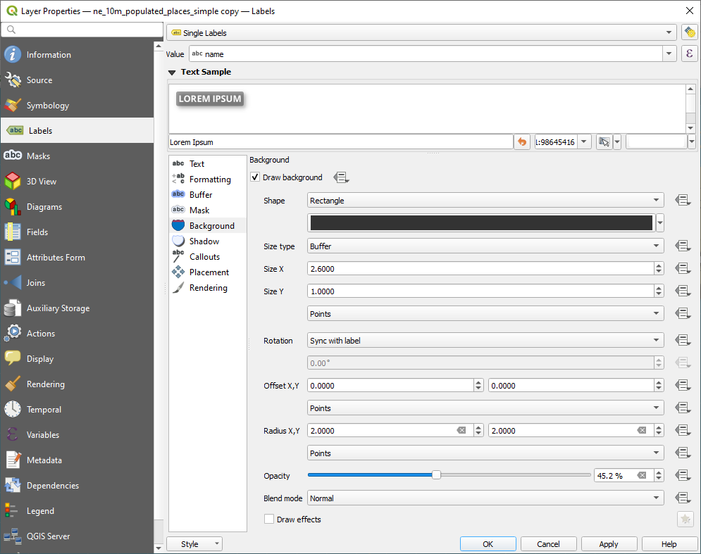 Stats, Maps n Pix: A few QGIS geometry, label and style tips