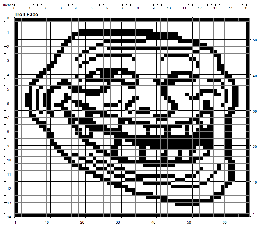 CraftySasha: Crochet Pattern - Troll face