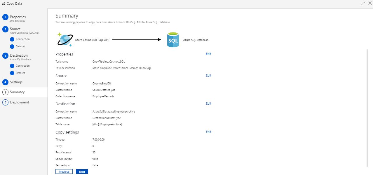 Getting Started with Azure Data Factory - CopyData from CosmosDB to SQL ...