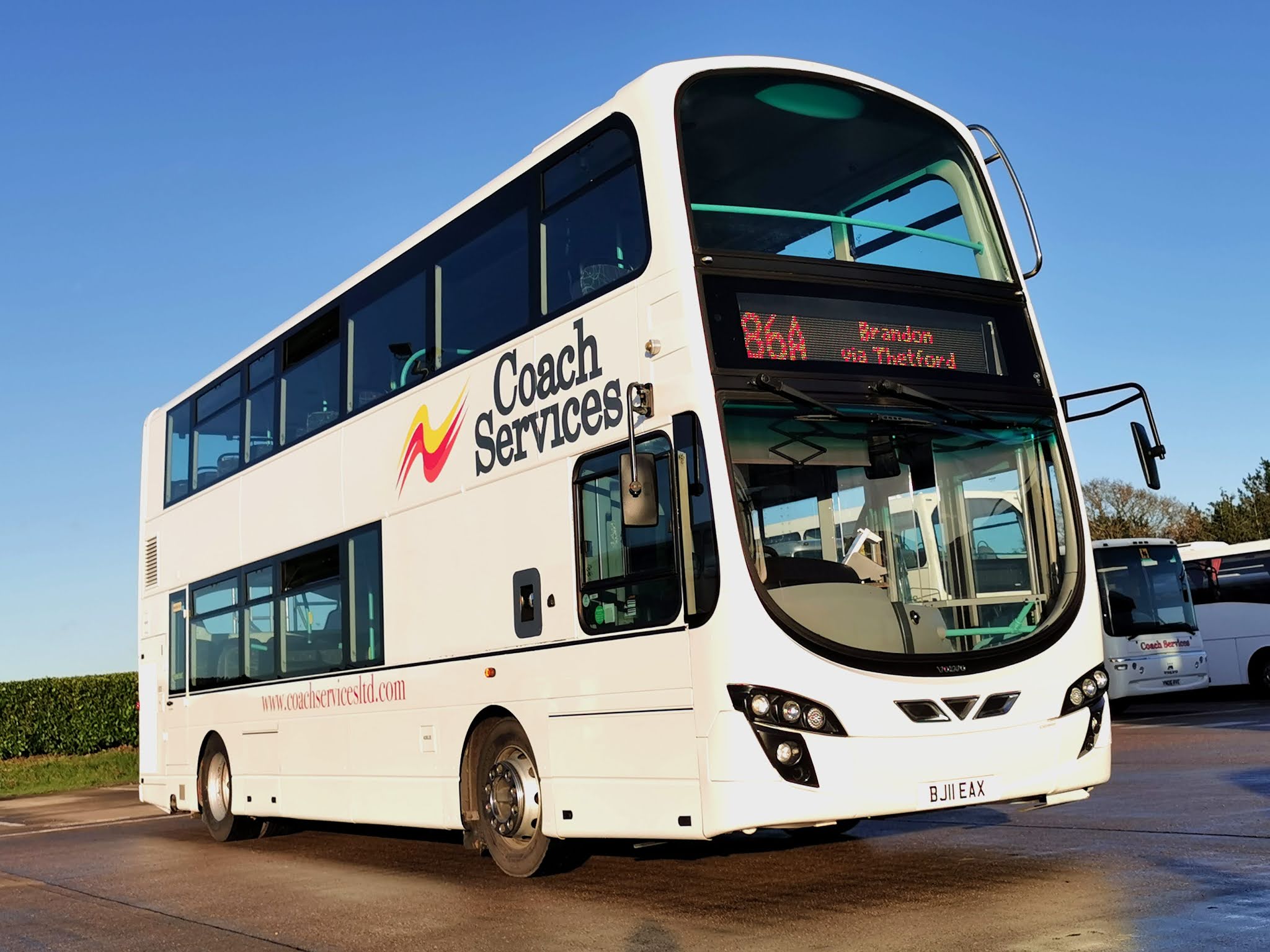 East Norfolk (and East Suffolk!) Bus Blog: Coach Services Volvo Branding
