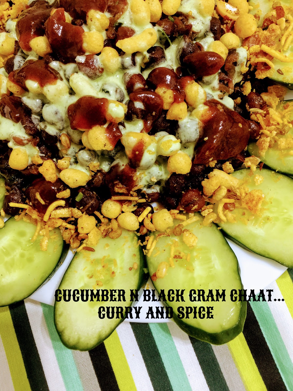 CURRY AND SPICE: CUCUMBER N BLACK GRAM CHAAT