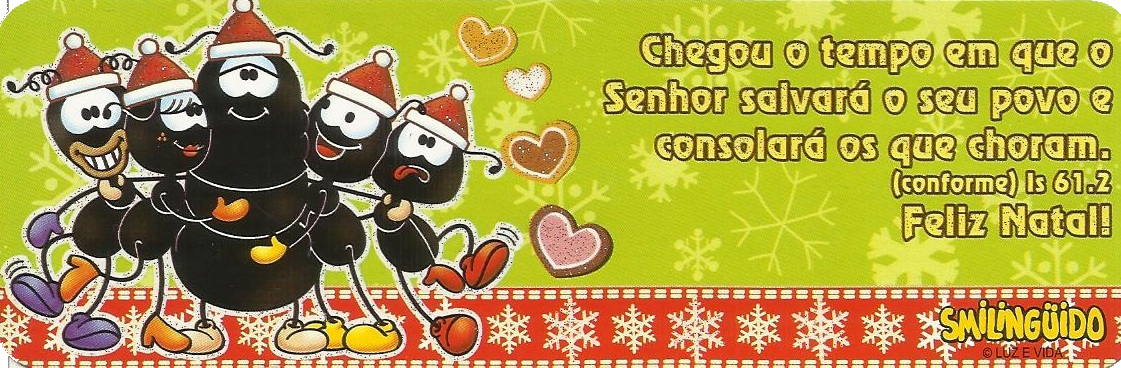 Cantinho Sandrinha S. S.: Cartões de Natal, Smilinguido