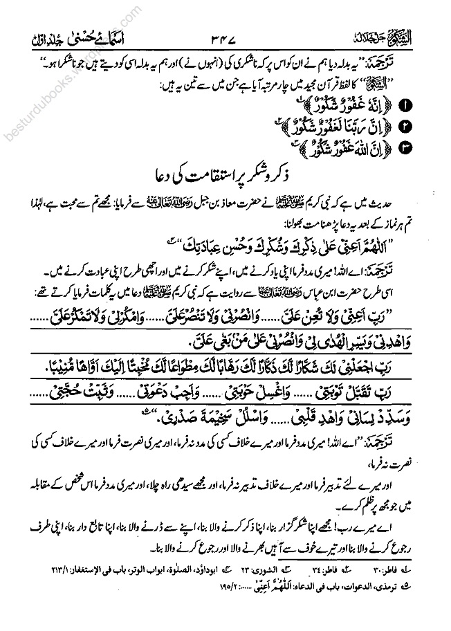 Al-Asmaa ul-Husna : Benefits of reciting Ya Shakur (يا شكور)