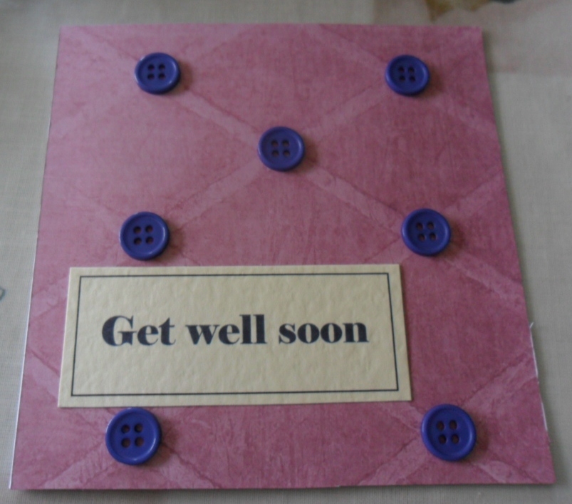Chris at Furzals: men's get well cards