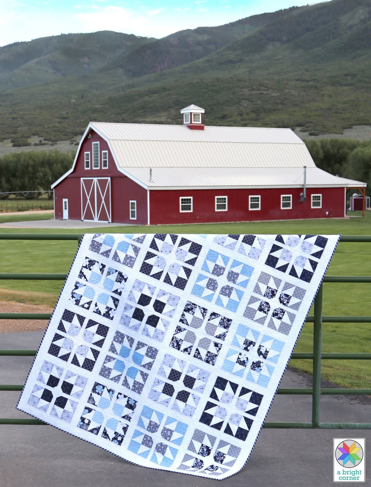 A Bright Corner: Split Stars Quilt Pattern