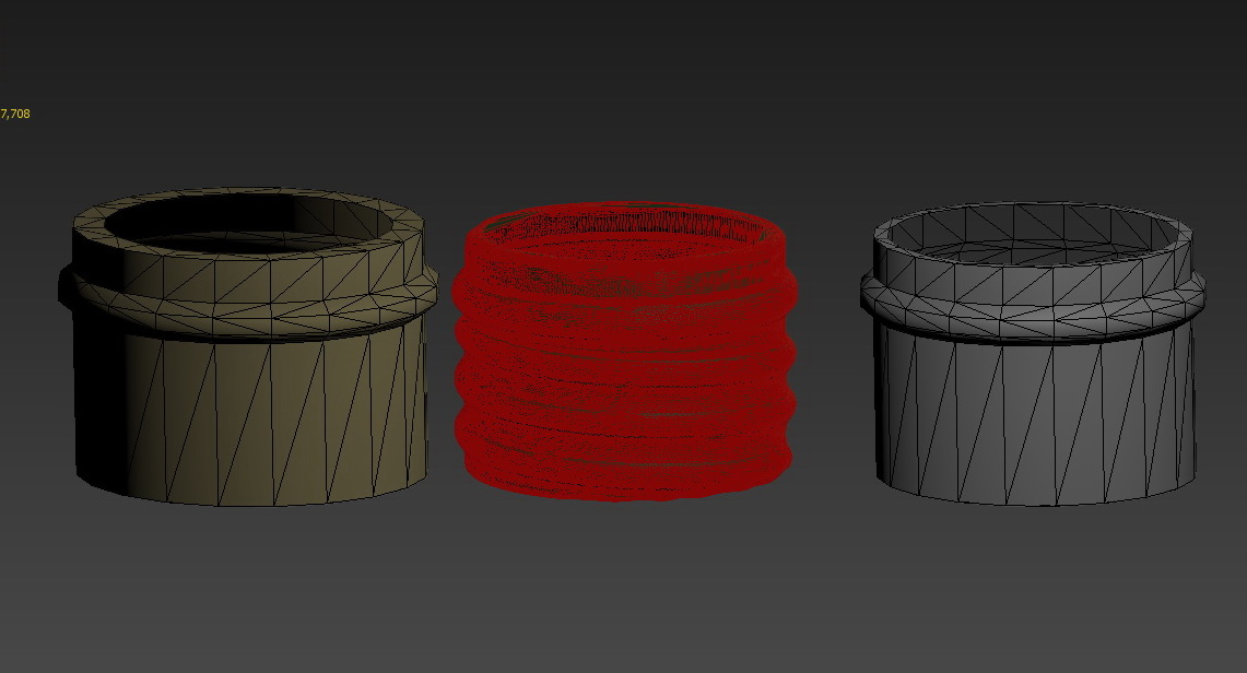 3Ds MAX: NORMAL MAP - PROJECTION