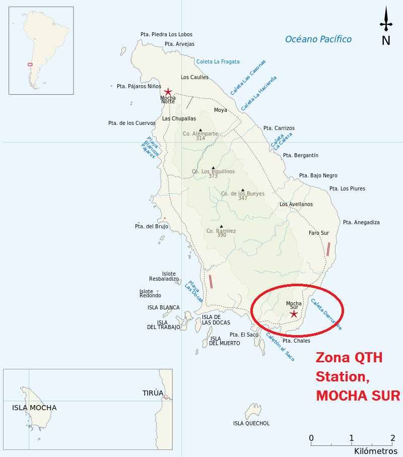 Mocha island DXpeditions: Ubicacion