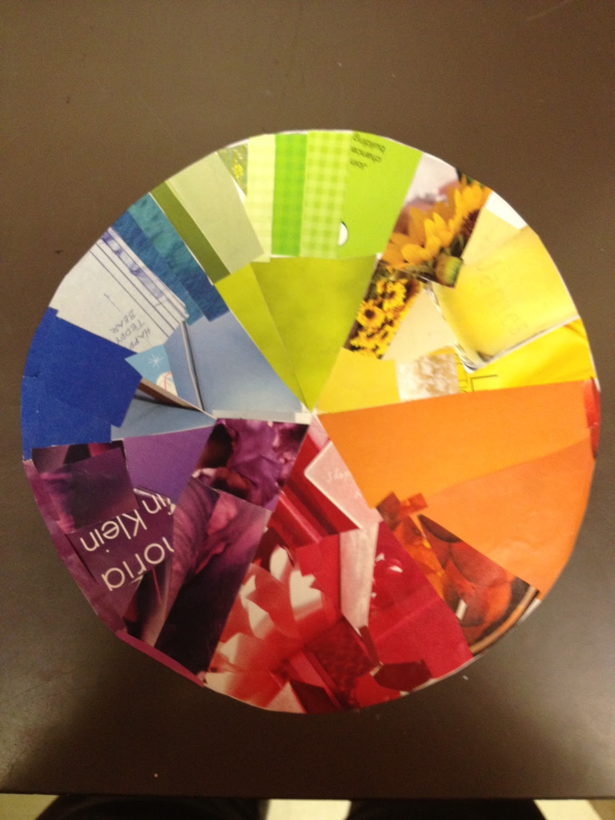 PCSST Art Studio!: Color Wheel - Collage