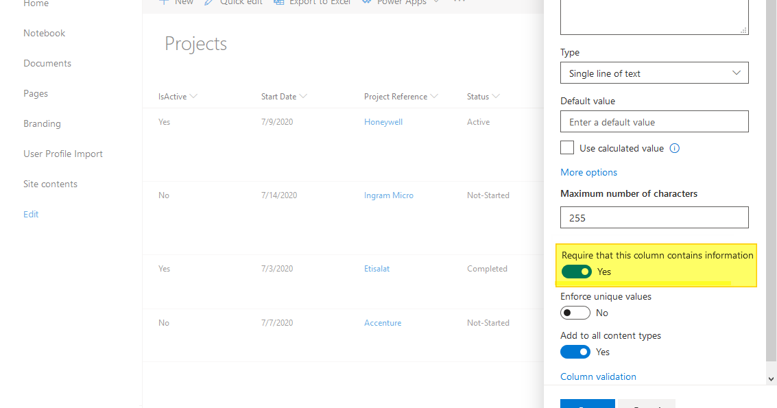 SharePoint Online: How to Change Required Field Settings in a List or ...