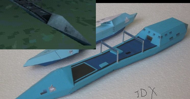 Ace Combat Model - Drawings: Neucom transport ship