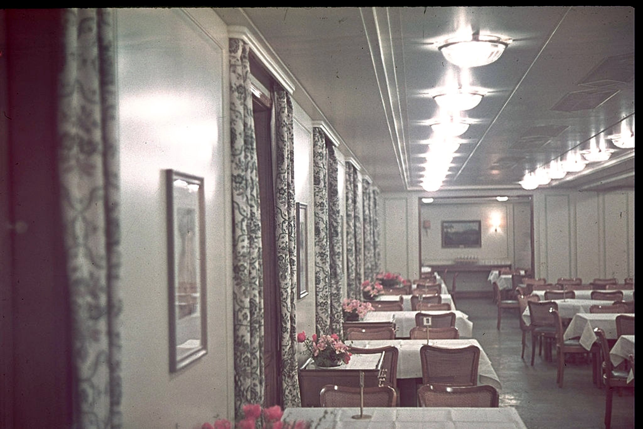 World War II in Color: Interior of the KDF Ship Robert Ley