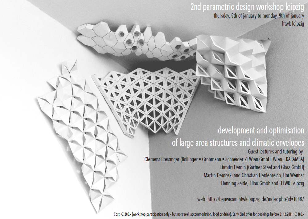 Rhino 새소식, etc.: 독일: 제2회 파라메트릭 디자인 워크샵 - 라이프치히