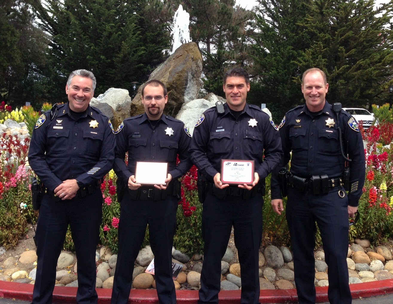 Santa Cruz Police: SCPD Officers Honored For Their DUI Enforcement