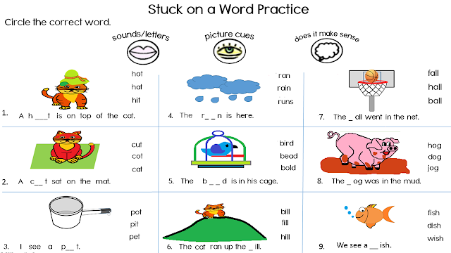 Reading2success: Stuck on a Word Strategies