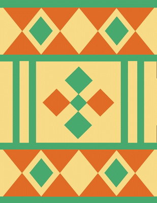 Michelle's Art: Symmetrical Patterns: Simple shapes