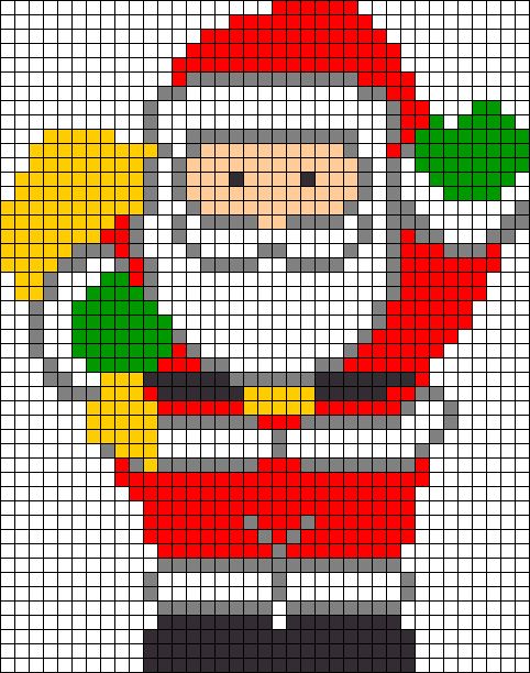 Fichas de Primaria: Cuadrículas de navidad