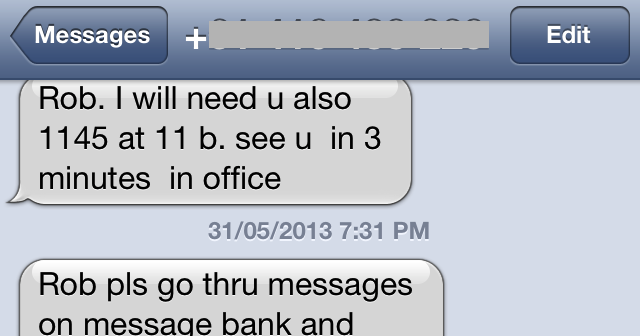 Texts To Rob: Exciting Update!