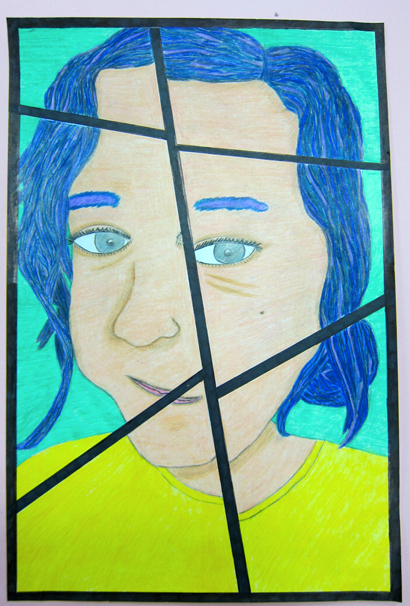 Mr. Bob's Middle & High School Art Room: Beginning Art self portraits ...