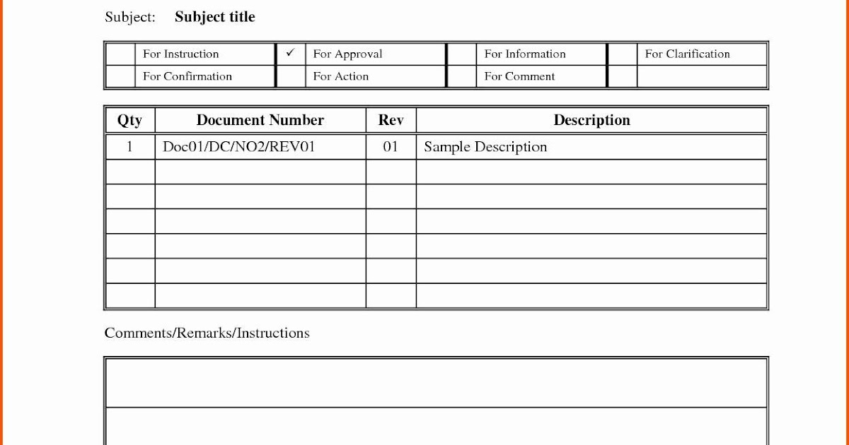 Letter Of Transmittal Template Construction ~ Resume Letter