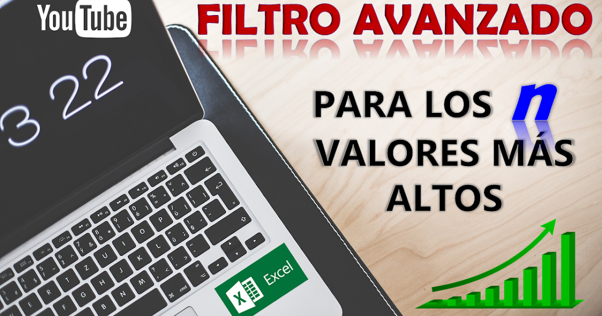 WWW.YOUTUBE.COM/c/excelhechofacil: Filtro avanzado para los n valores más altos