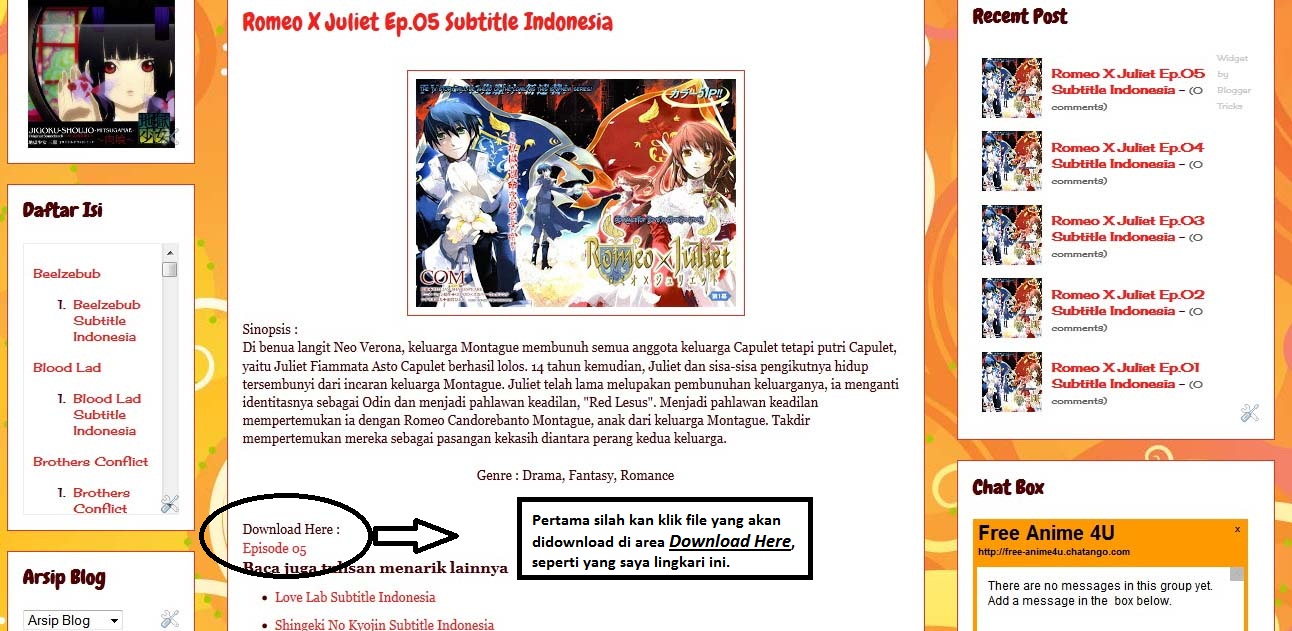 Free Anime 4u: Cara Download