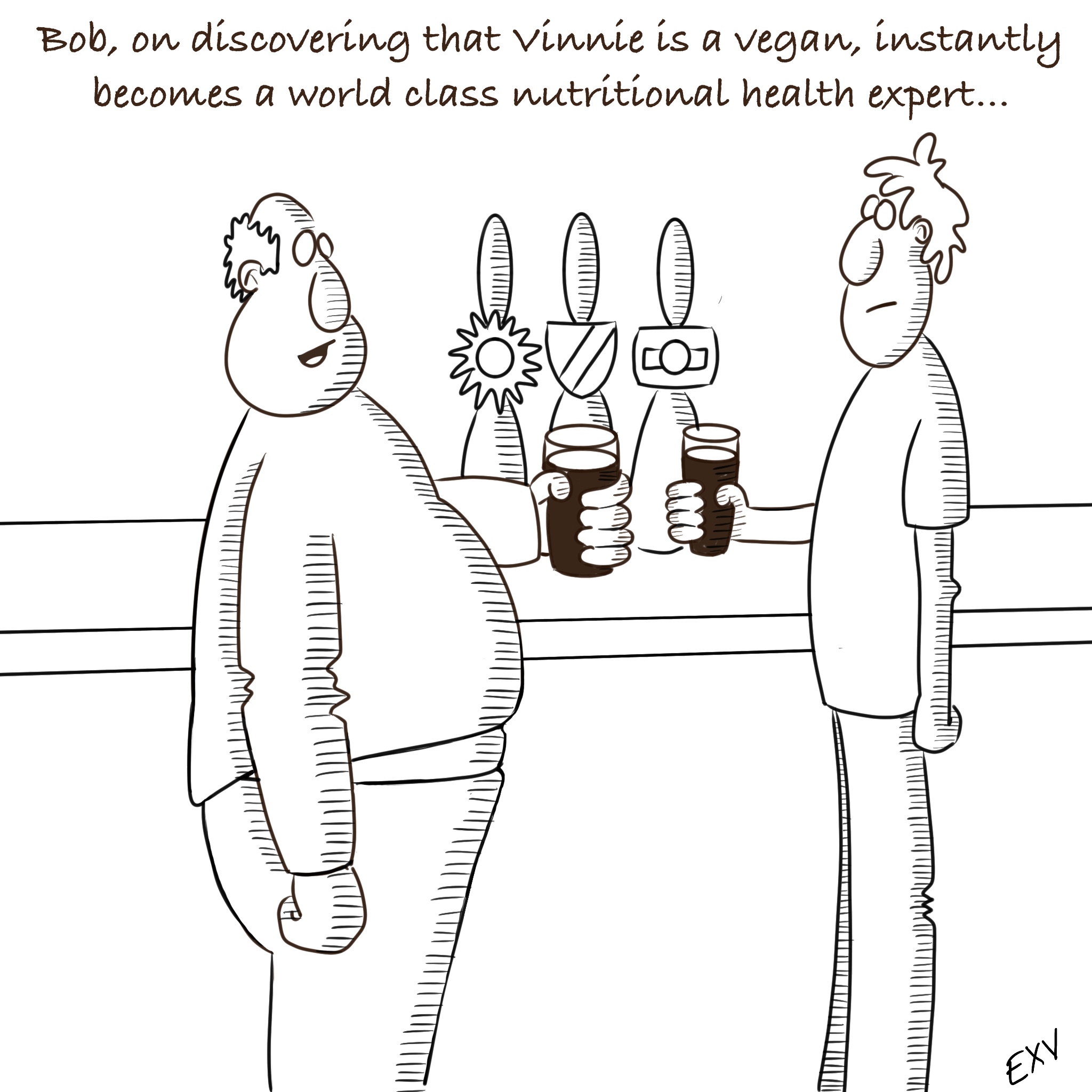 Extremely Vegan: Vegan Cartoon