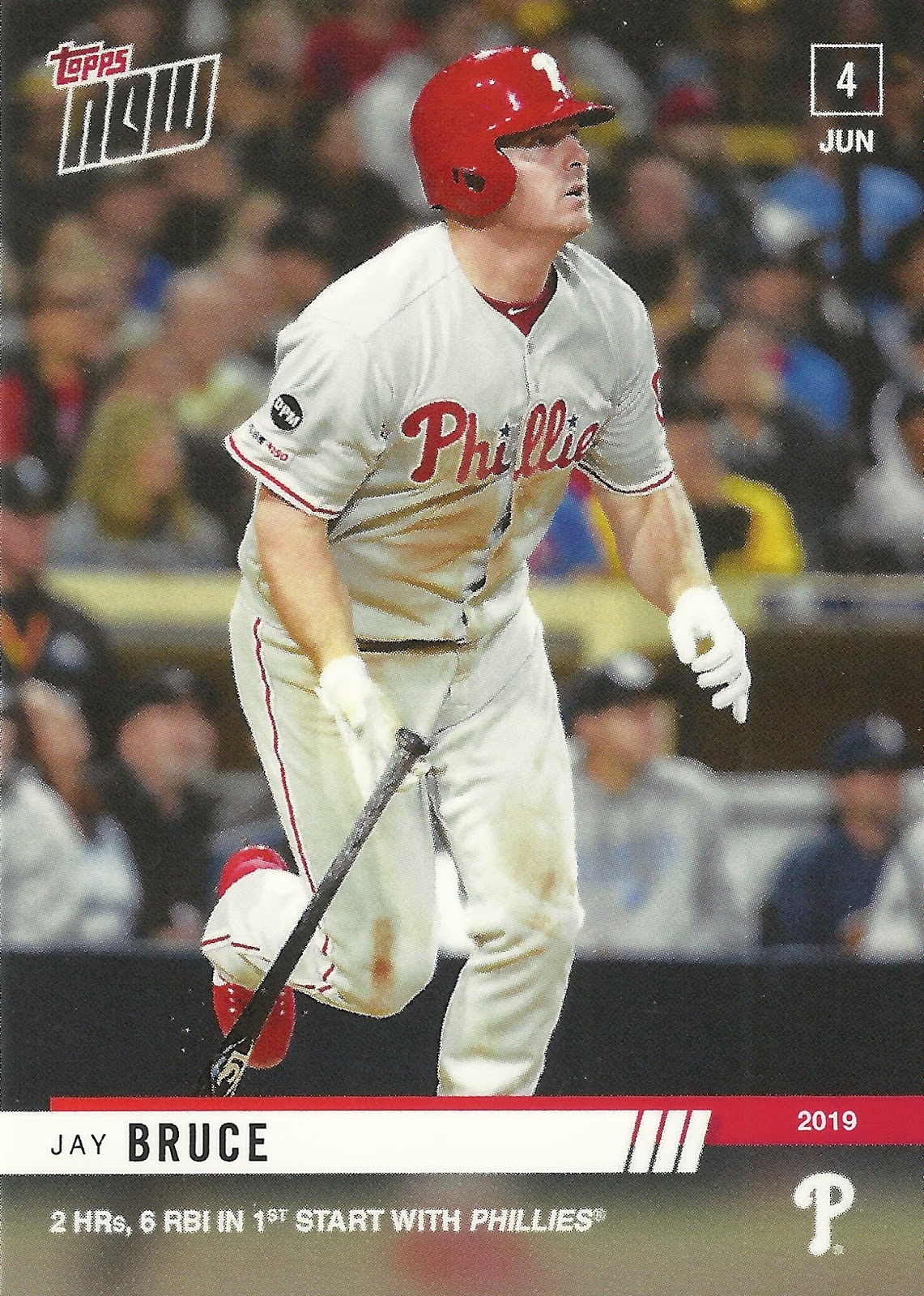 The Phillies Room: Game 90 - 2019 Topps Now #328 Jay Bruce