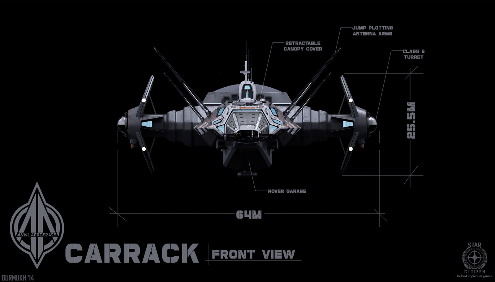 Art of Gurmukh Bhasin: Carrack concepts - Star Citizen