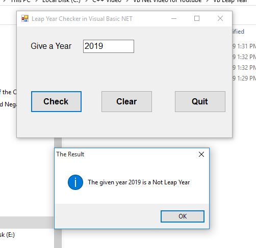 Free Programming Source Codes And Computer Programming Tutorials Leap Year Checker Using