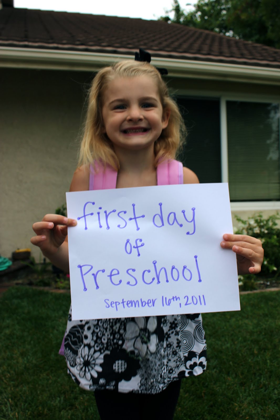 Lu Bird Baby: First day of Preschool!