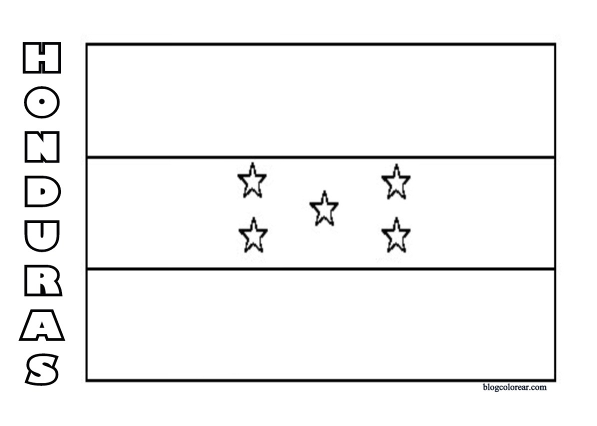 colorear fiestas patrias Honduras - Colorear dibujos infantiles