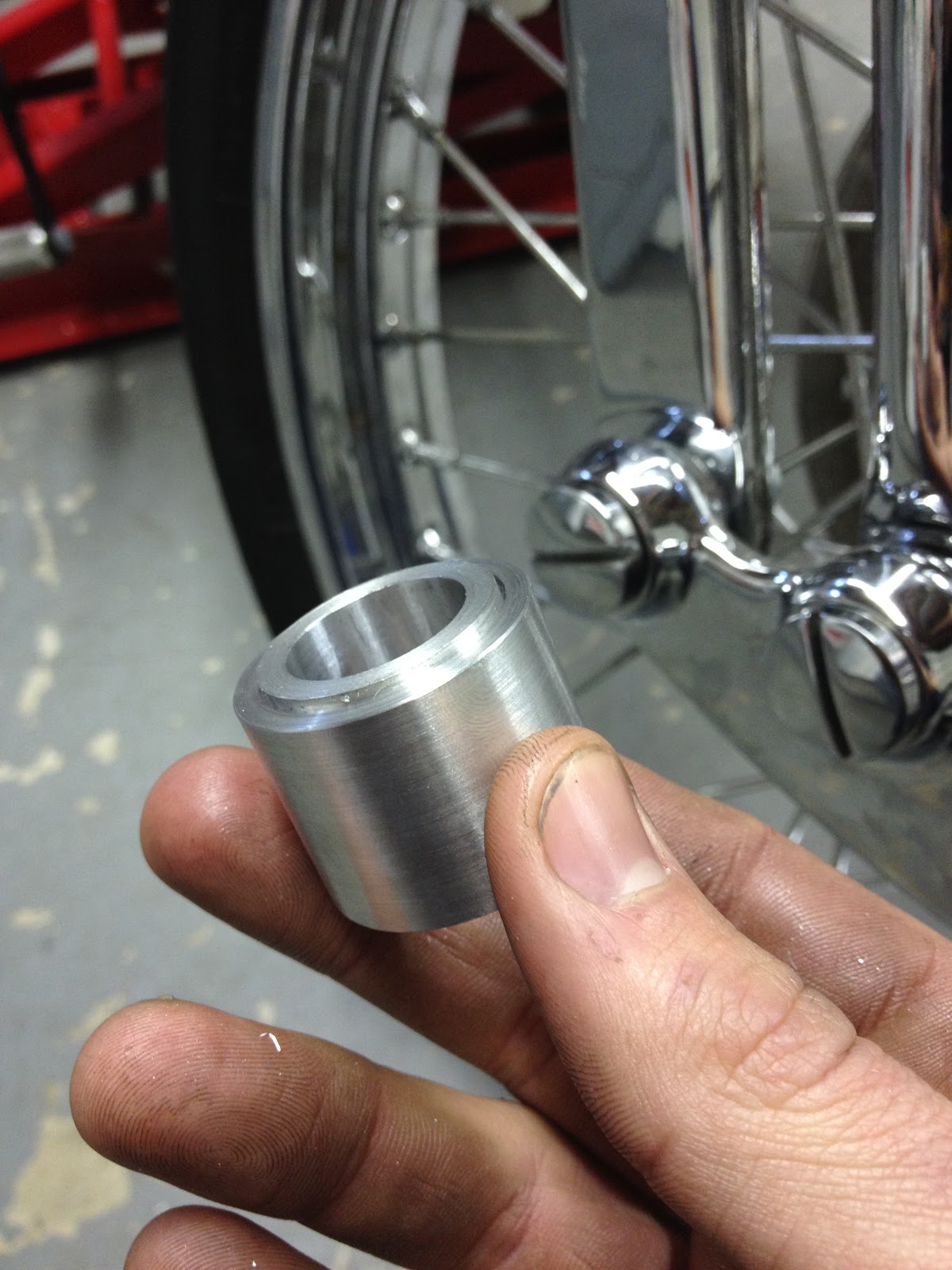 Reborn Engineering: Motorcycle Axle Spacer